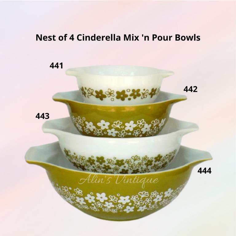 Pyrex bowl collection spring flowers /Spring Blossom vintage cinderella ...