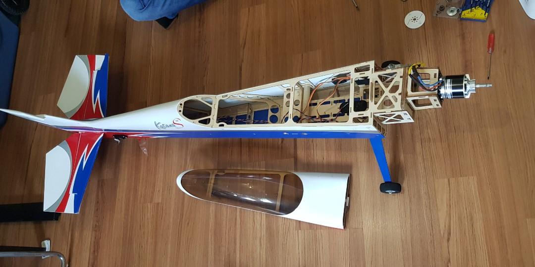 RTF RC plane SEBART KATANA S 50E, Hobbies & Toys, Toys & Games on Carousell