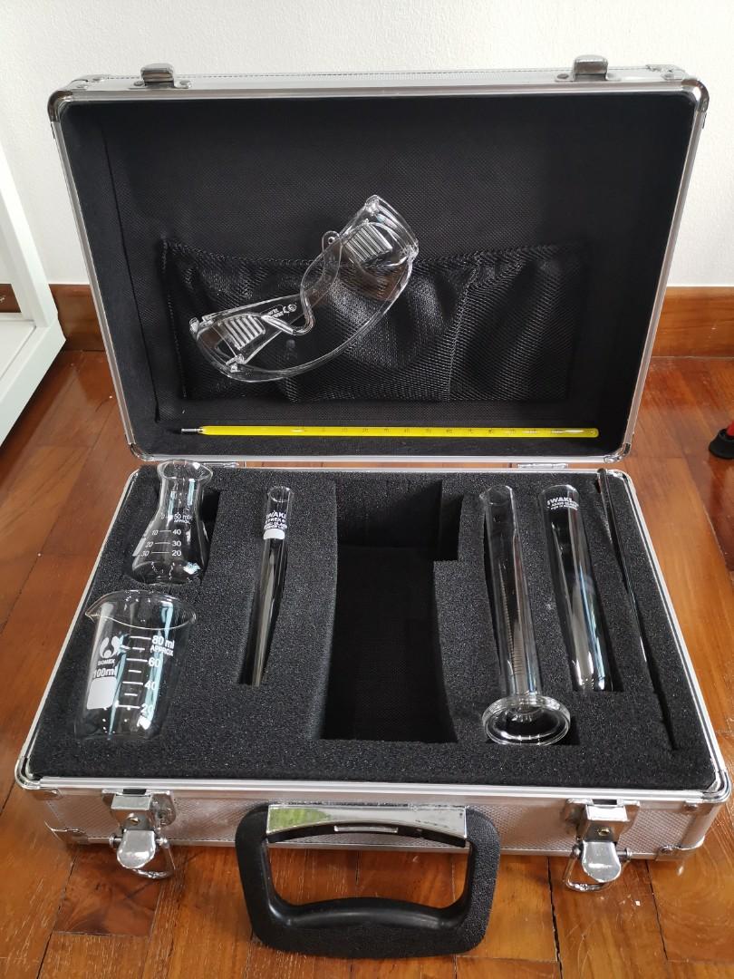 Free Science Laboratory Kit in Briefcase, Everything Else on Carousell