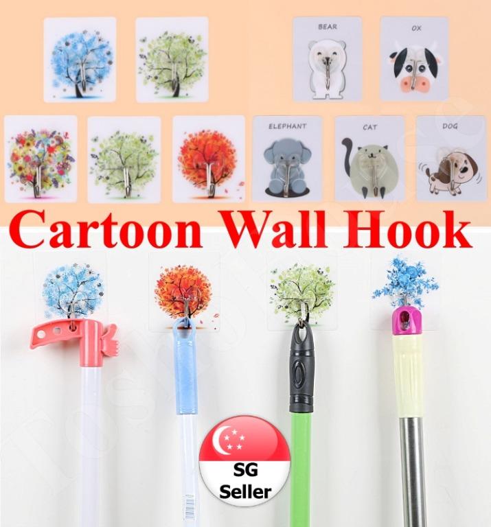 Self-Adhesive Cartoon Wall Hook - Hold Up to 20KG, Furniture & Home ...