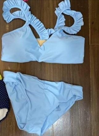 Sky blue bikini set, Women's Fashion, Swimwear, Bikinis & Swimsuits on ...