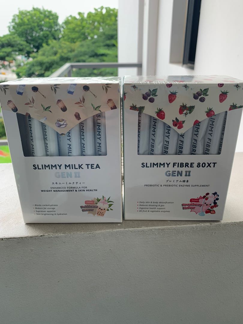 Slimmy milk tea gen 2 and fiber 80XT gen 2, Food & Drinks, Other Food ...