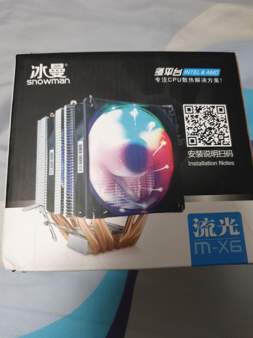 Snowman dual fan CPU Cooler, Computers & Tech, Parts & Accessories ...