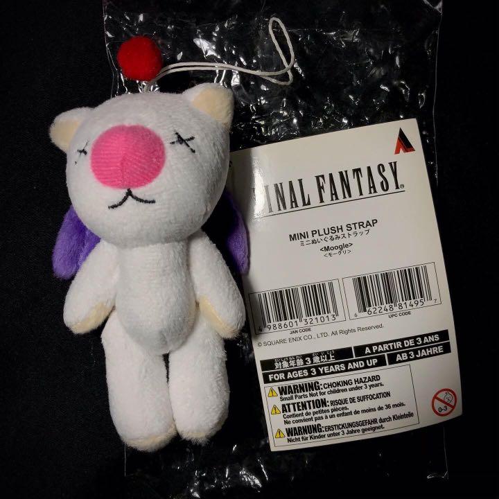 Square Enix Final Fantasy Moogle mascot mini plush strap 4.5” (movable ...