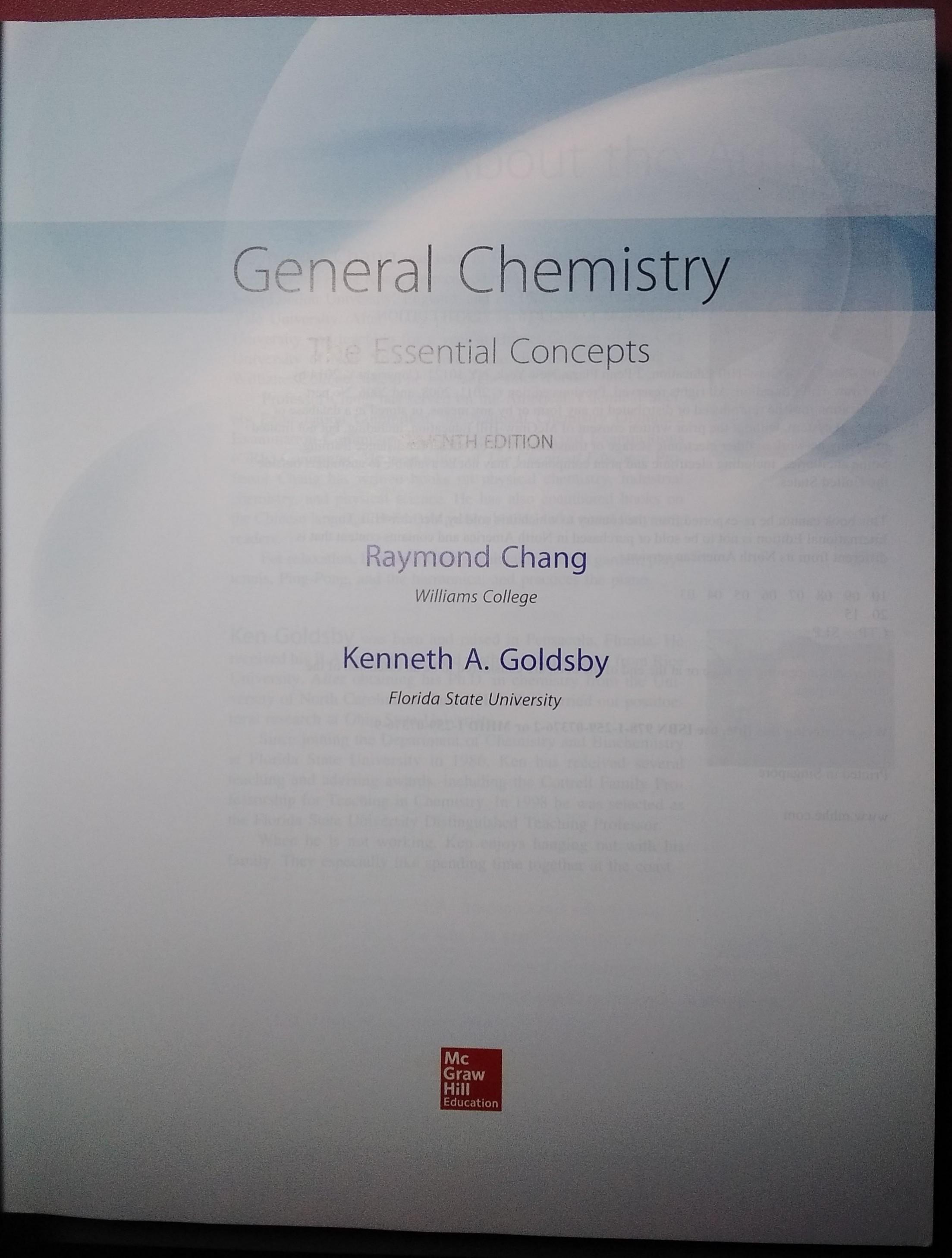 General Chemistry by Chang and Goldsby 7th ed., Hobbies & Toys, Books ...