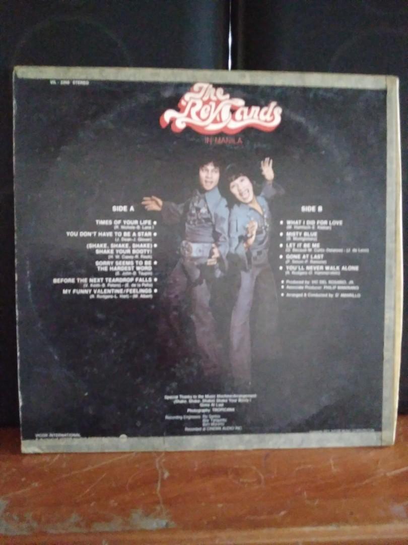 The Reycards in Manila (33 rpm LP Vinyl Record OPM Plaka) [Rare ...