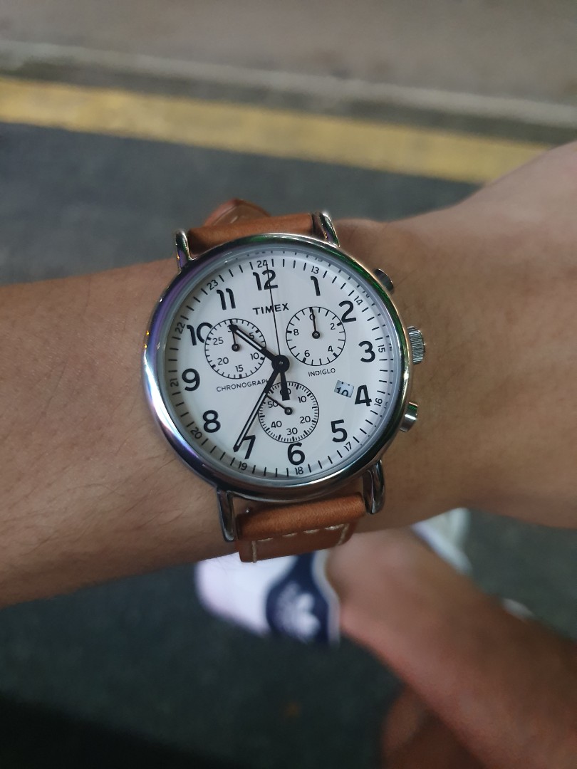 Timex weekender chronograph, Men's Fashion, Watches & Accessories ...