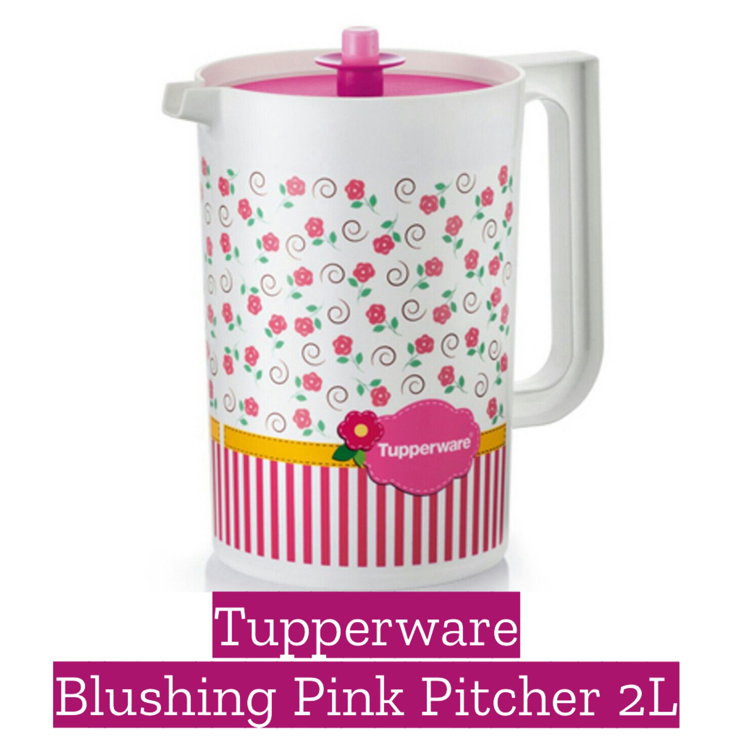 Tupperware Blushing Pink Pitcher 2.0L, TV & Home Appliances, Kitchen ...
