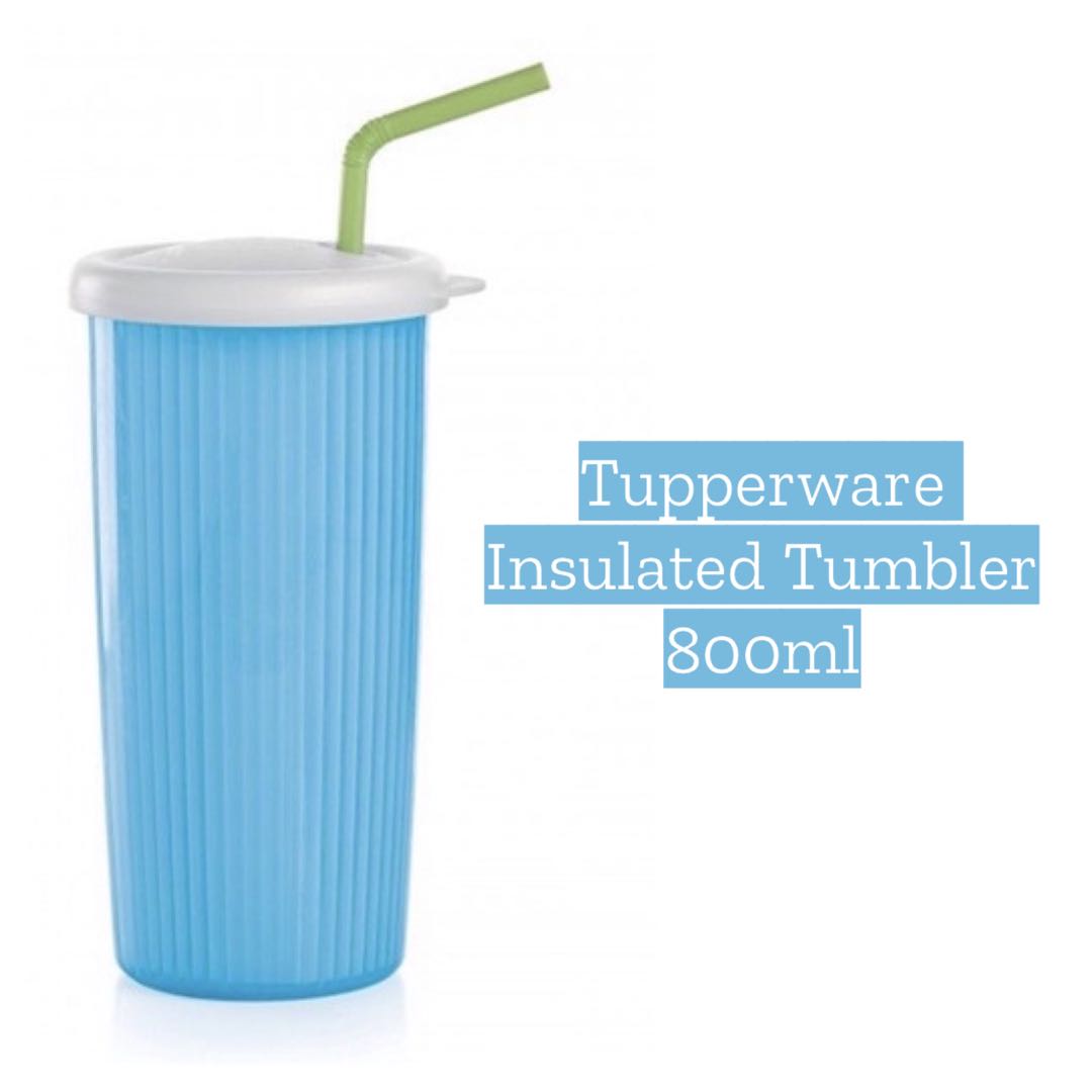 Tupperware Insulated Tumbler 800ml, Furniture & Home Living ...