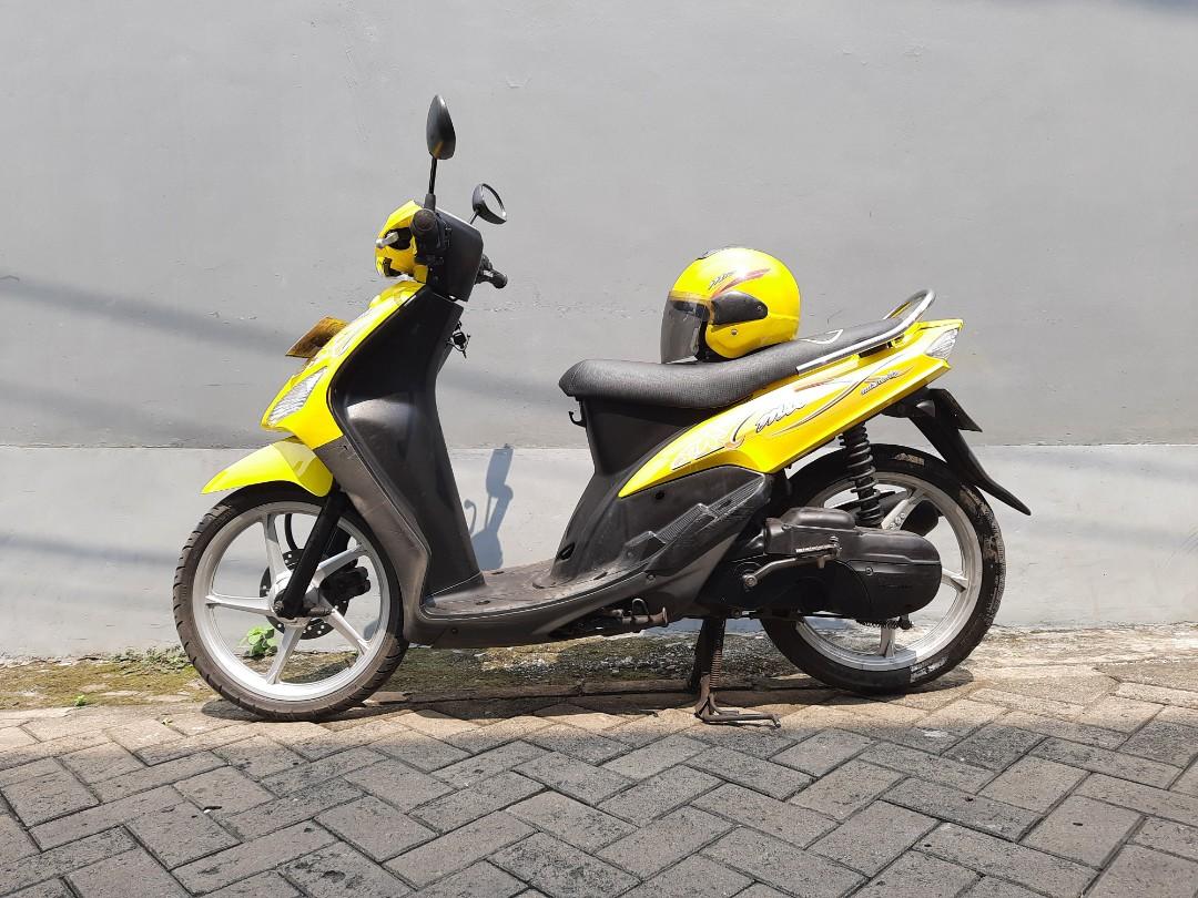 Yamaha mio classing sporty 2004 kuning pajak on, Motor di Carousell