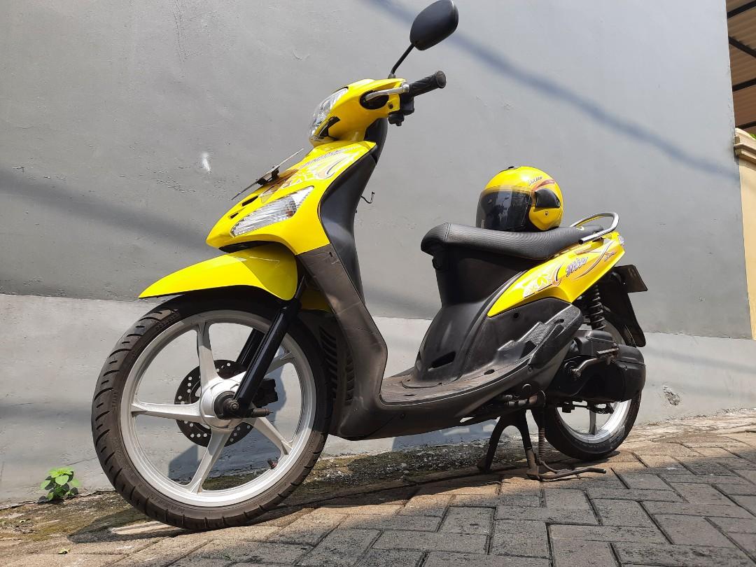 Yamaha mio classing sporty 2004 kuning pajak on, Motor di Carousell