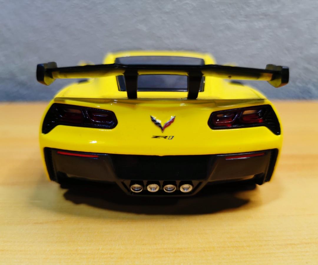 1/24 Chevrolet Corvette ZR1 Diecast Scale Model Toy Car Color Yellow ...