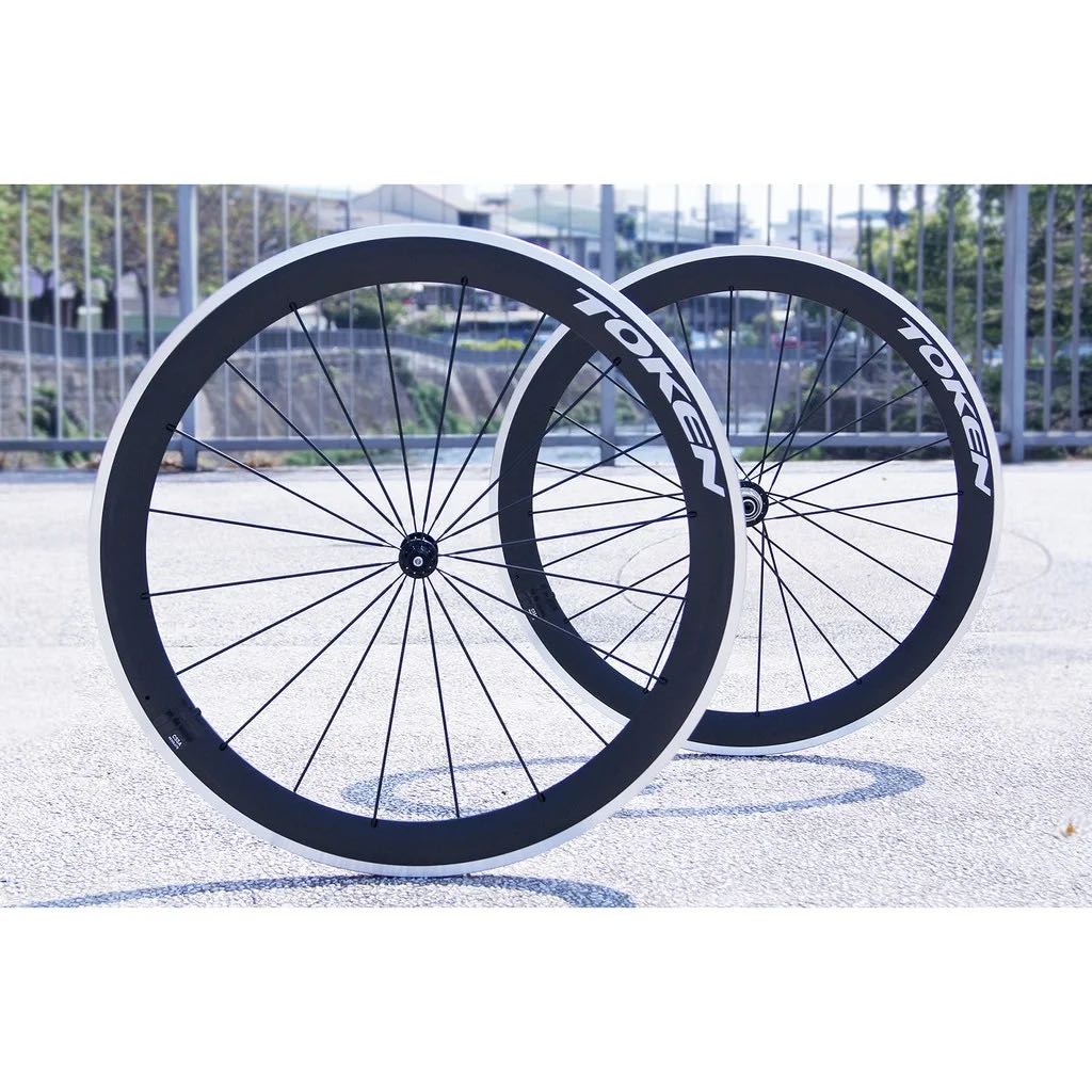 全新 Token C55A 55mm 鋁邊公路碳軨 公路車 Road Bike用, 運動產品, 單車及配件, 單車 - Carousell