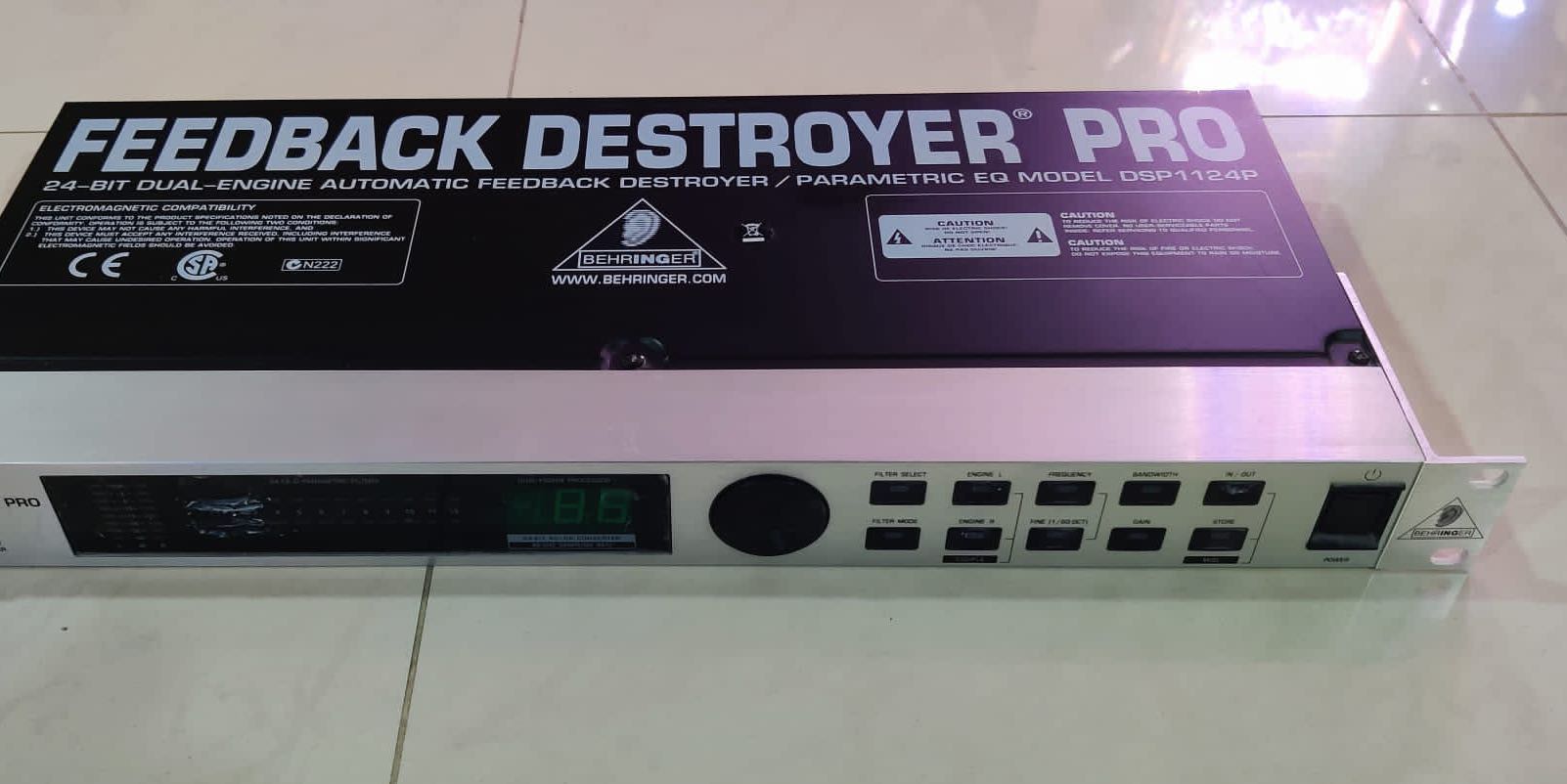 Behringer Feedback Destroyer Pro DSP1124P, Audio, Soundbars, Speakers ...