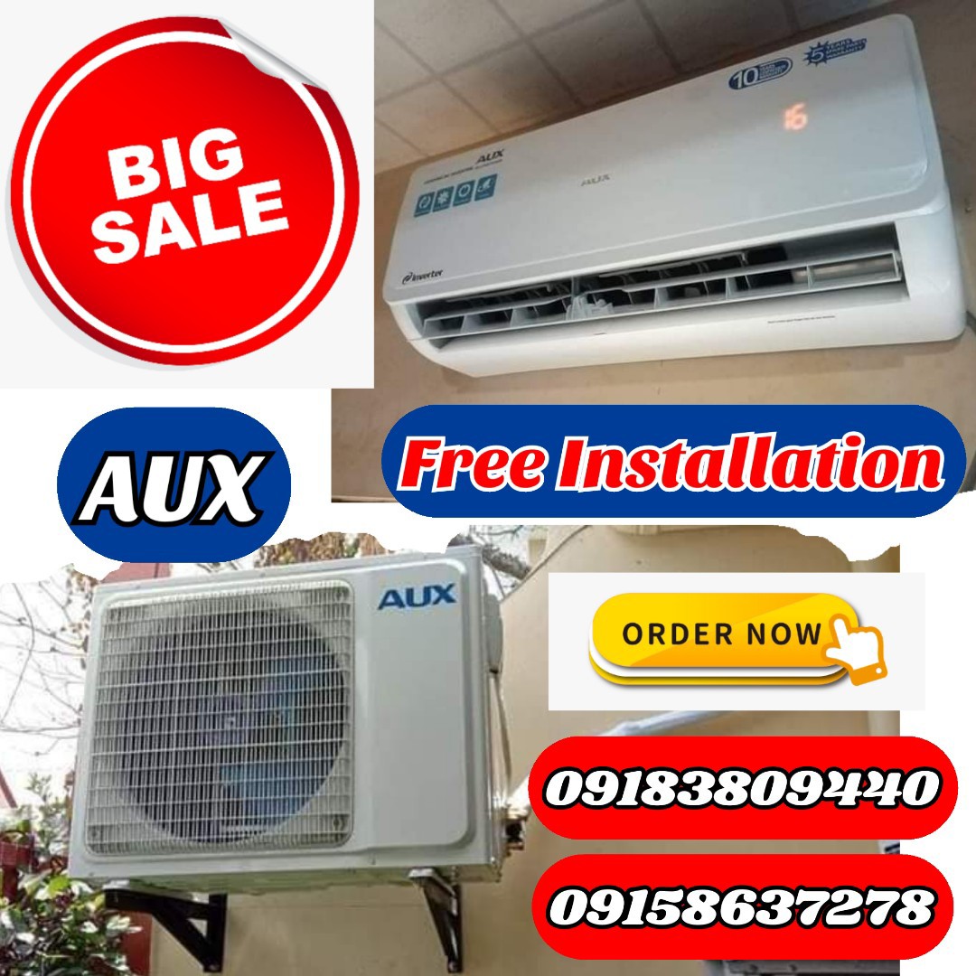 Brand New Aux Split Type Inverter Aircon, TV & Home Appliances, Air ...