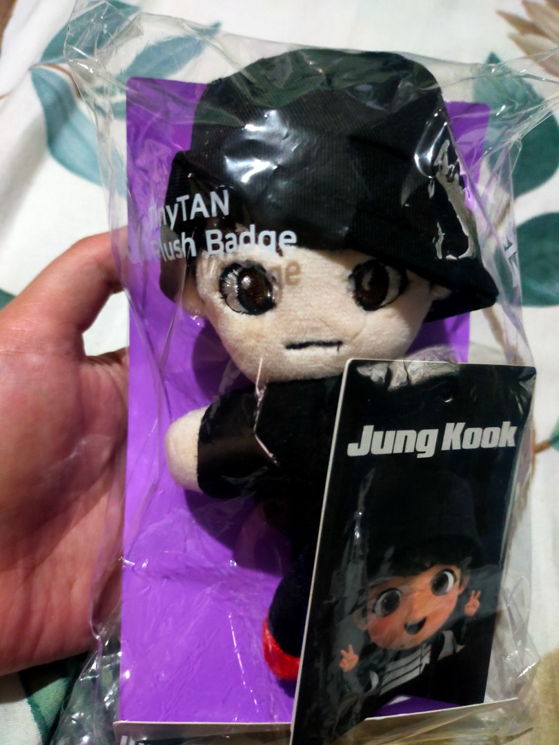 BTS Jungkook Tinytan Plush Badge, Hobbies & Toys, Memorabilia & Collectibles, K-Wave on Carousell