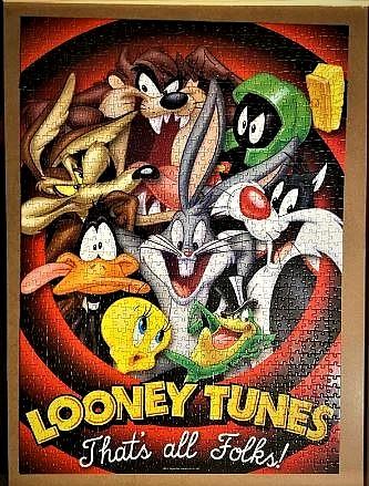 Bugs Bunny and the gangs 1000 Piece Jigsaw Puzzle - Made in USA ...