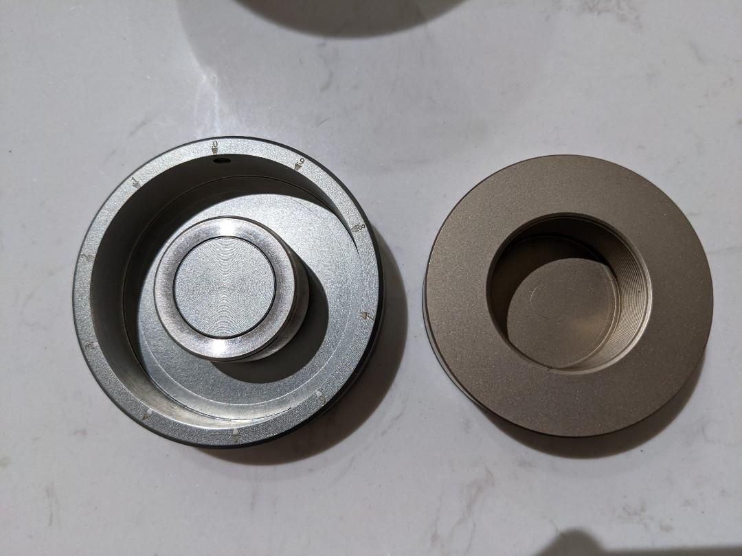 Clockwork Push Espresso Tamper, Furniture & Home Living, Kitchenware ...