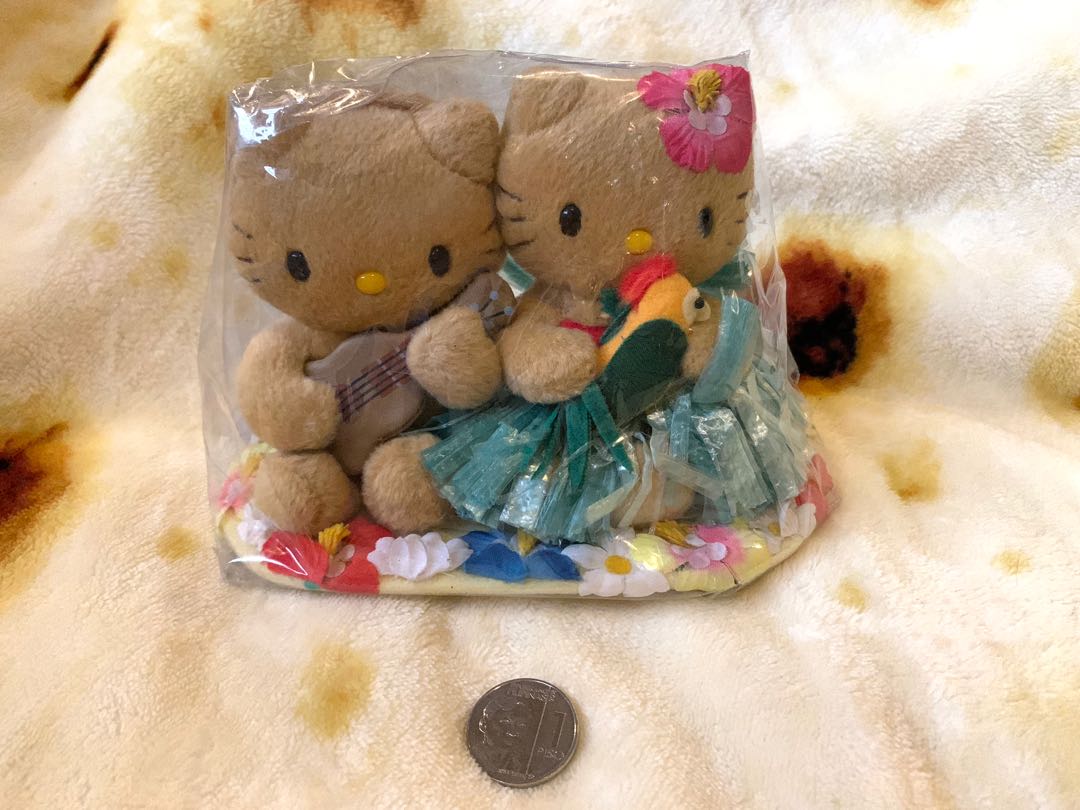 Tan Dear Daniel & Hello Kitty Hawaii Plush Figurine [Collector’s Item ...