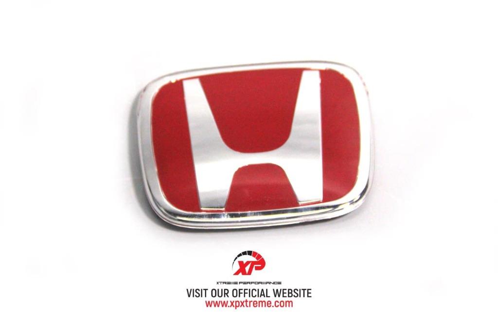 EMBLEM LOGO HONDA RED FRONT CIVIC EG EK EJ, Auto Accessories on Carousell