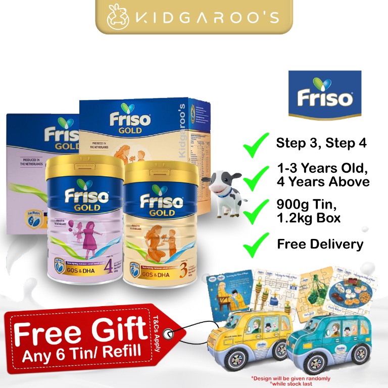 Friso Gold Step 3&4 Tin/REFILL [MADE IN NETHERLANDS FOR MALAYSIA ...
