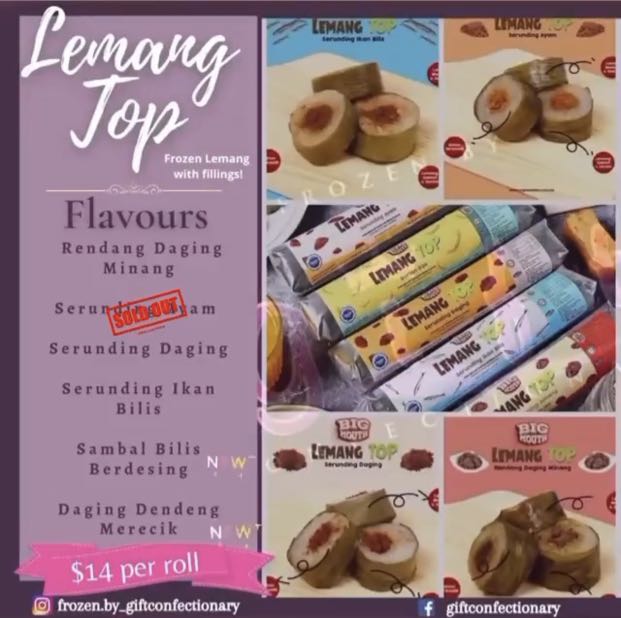 Frozen Lemang with fillings!, Food & Drinks, Chilled & Frozen Food on ...