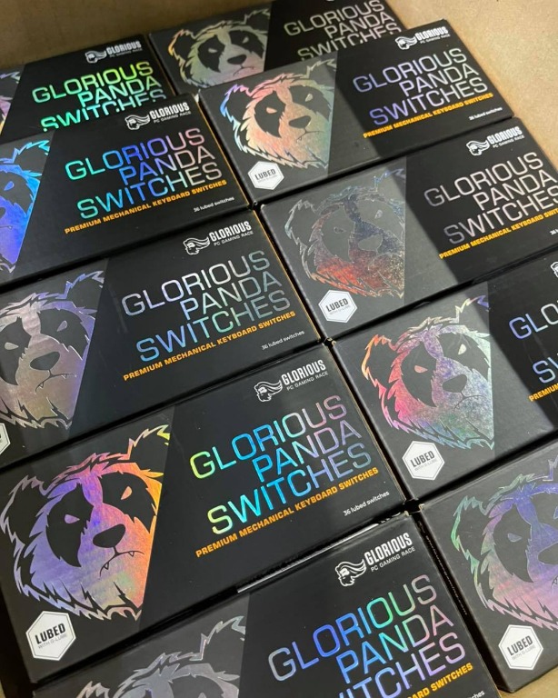 Glorious Panda Switches (Lubed) - 36 switches per pack, Computers ...