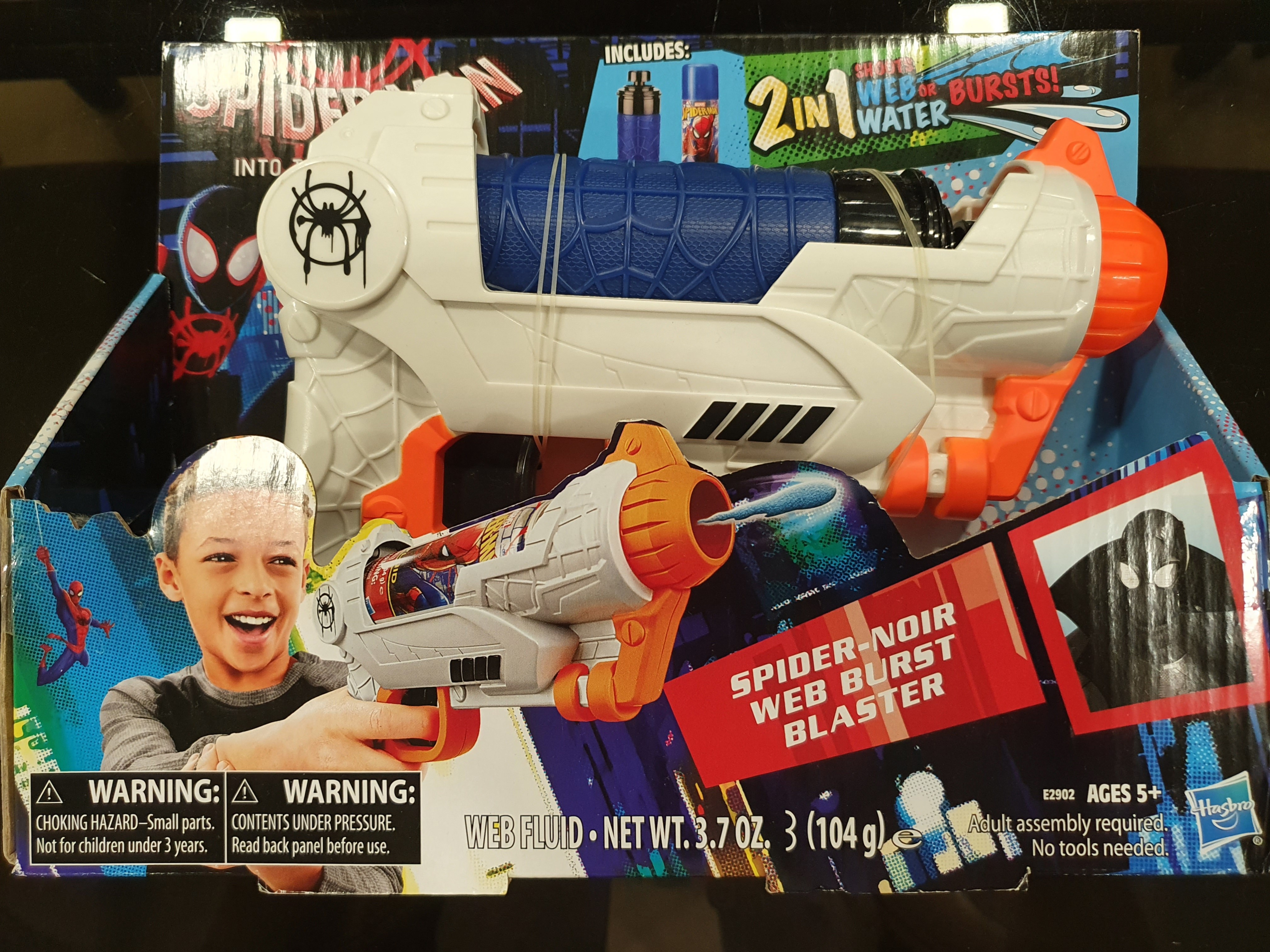 Hasbro Spider-Man Into The Spider-Verse, Spider-Noir Web Burst Blaster ...