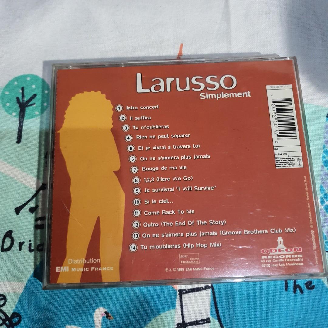 Larusso - Simplement, Hobbies & Toys, Music & Media, CDs & DVDs on Carousell