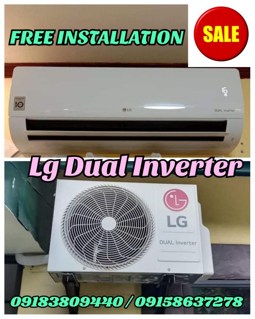 LG Dual Inverter (Split Type Aircon), TV & Home Appliances, Air ...