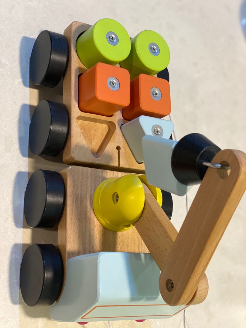 Magnet wooden toy with wheels, Hobbies & Toys, Toys & Games on Carousell