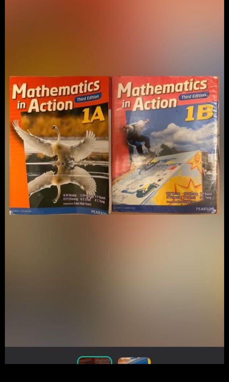 mathematics in action 1A,1B ,workbook 共三本$89 Workbook全新, 興趣及遊戲, 書本 & 文具 ...