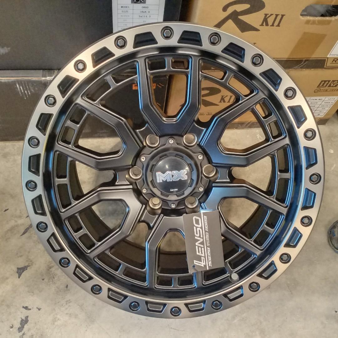 NEW SPORT RIM 18 INCH ORI LENSO MAX AMURO HILUX FORD RANGER TRITON DMAX ...