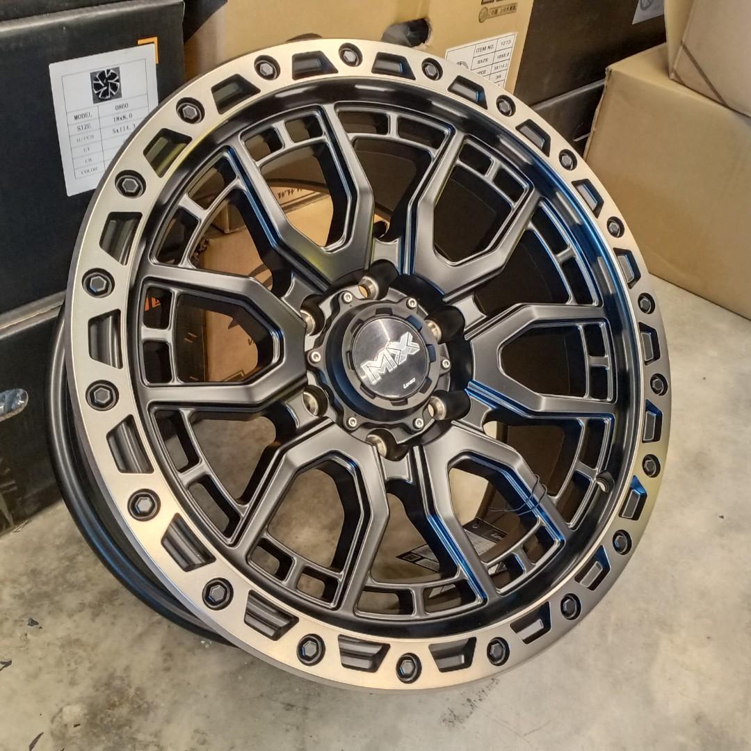 NEW SPORT RIM 18 INCH ORI LENSO MAX AMURO HILUX FORD RANGER TRITON DMAX ...