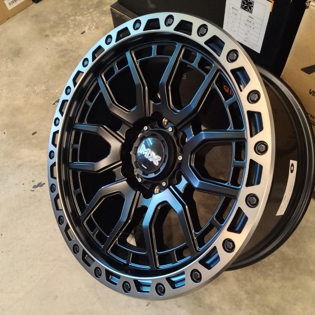NEW SPORT RIM 18 INCH ORI LENSO MAX AMURO HILUX FORD RANGER TRITON DMAX ...