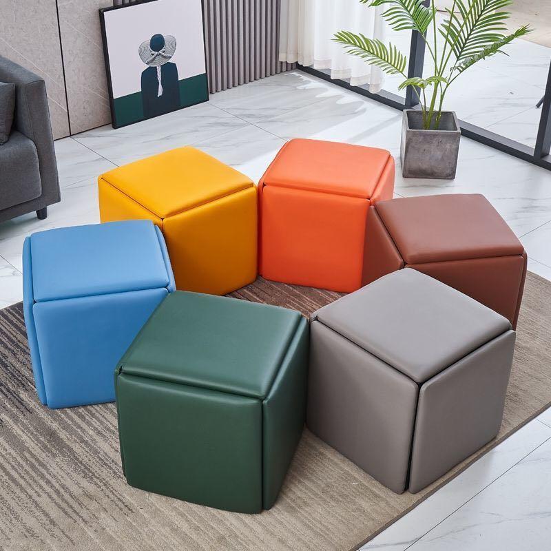 Nordic style multifunction Rubik cube chair, Furniture & Home Living ...