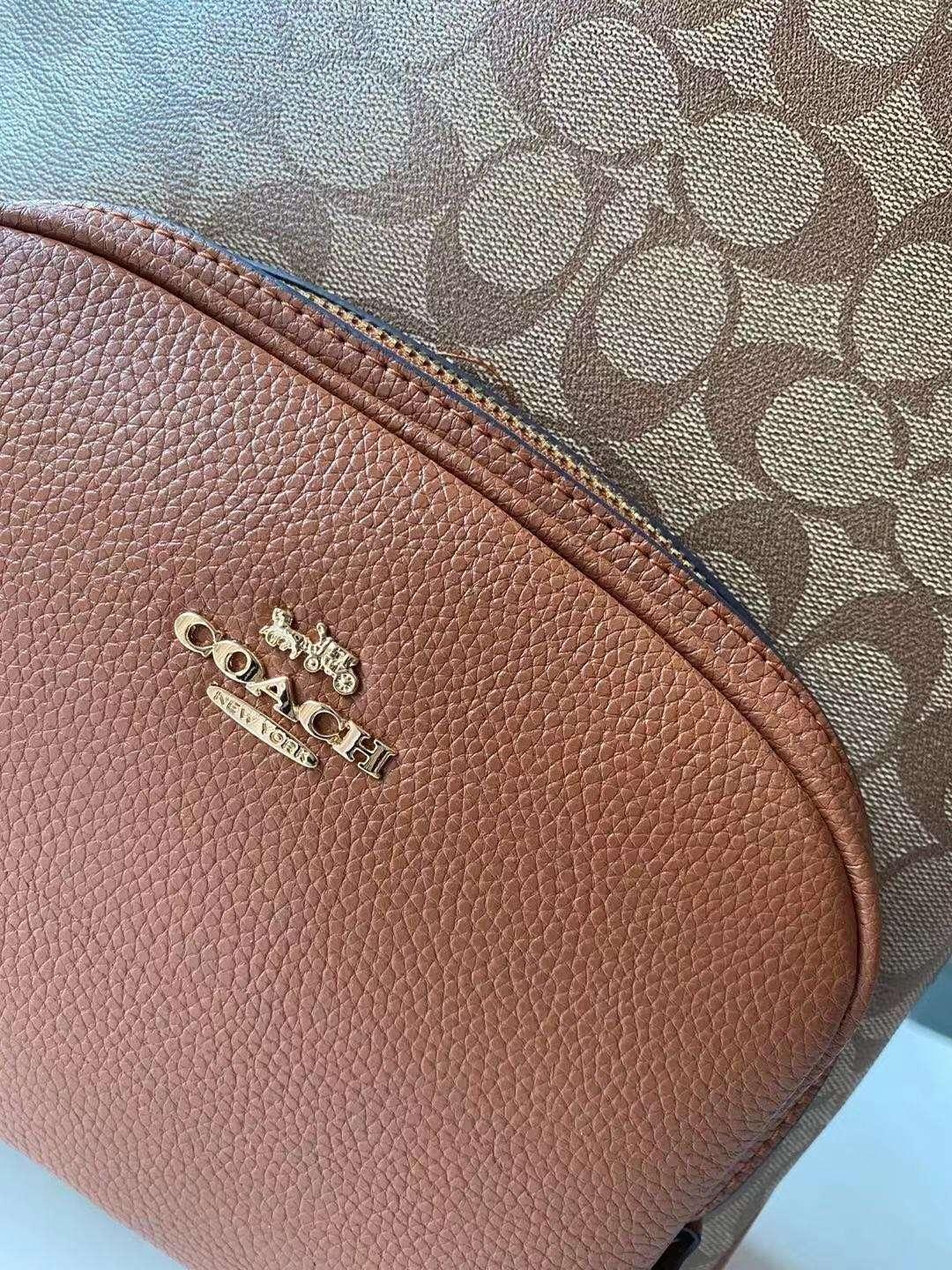 Original Coach bag Ole mid-size ladies PVC with leather back, Women's ...