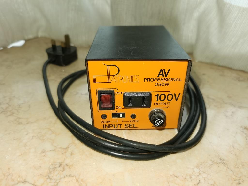 Patronics AV Professional 250W Power Converter 變壓器 200/220V入 100V出 火牛 ...
