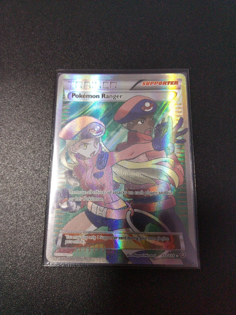 Pokemon TCG Pokemon Ranger Full Art Trainer Ultra Rare - XY Steam Siege ...