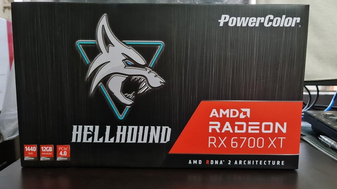 PowerColor Hellhound RX6700xt (used), Computers & Tech, Parts ...