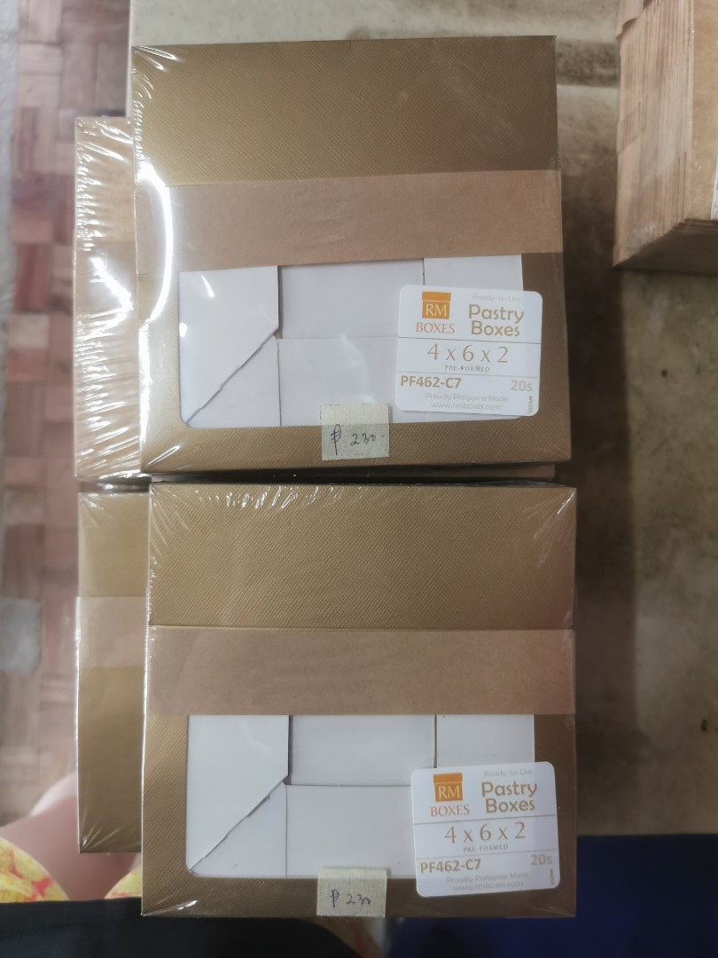 Pre-formed Pastry Box (4x6x2), Furniture & Home Living, Kitchenware ...