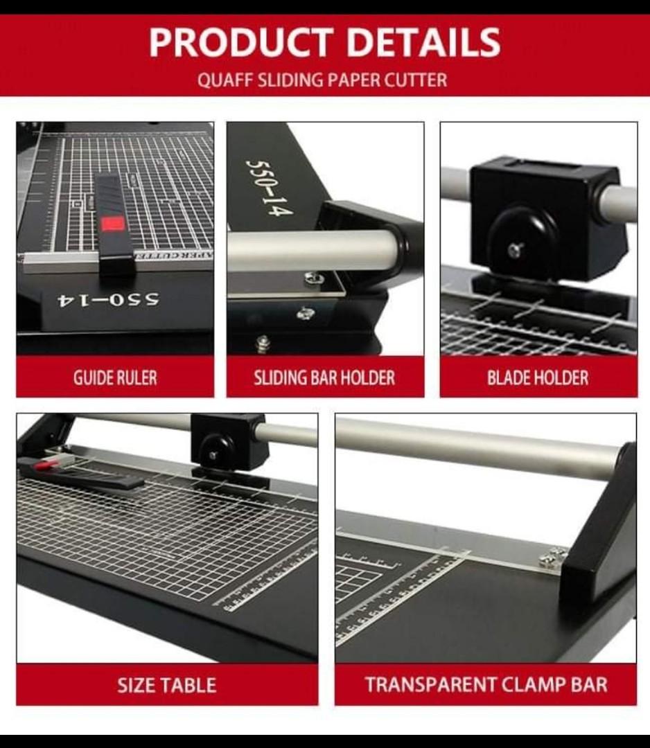 Quaff sliding cutter metal base or paper A3 size, Computers & Tech ...