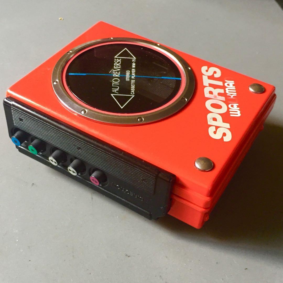 Rare Red Sony Sport Walkman WM-75, Audio, Other Audio Equipment on ...