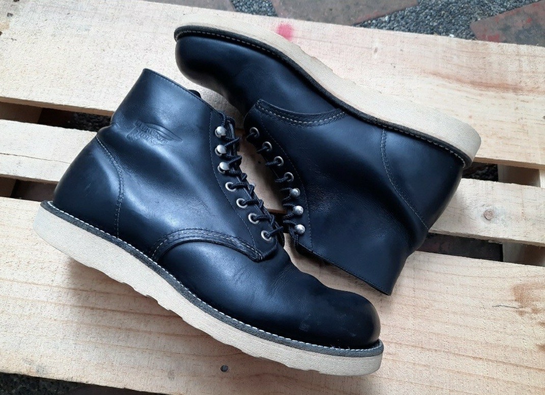 Red Wing 8165 Black Chrome Round Toe Redwing, Men's Fashion, Footwear ...