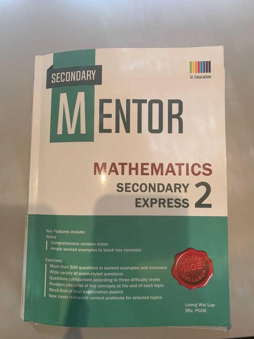 Sec 2 Math Mentor Assessment Book, Hobbies & Toys, Books & Magazines ...
