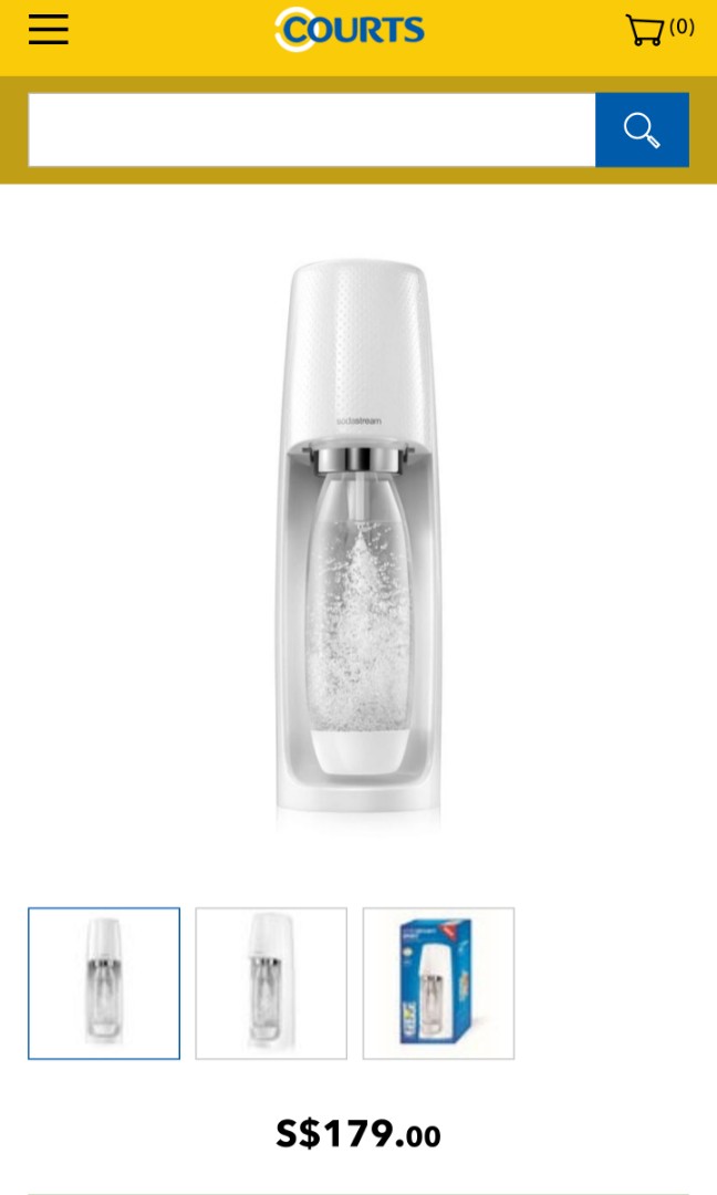 Sodastream Sparkling Water Maker - Spirit White., TV & Home Appliances ...