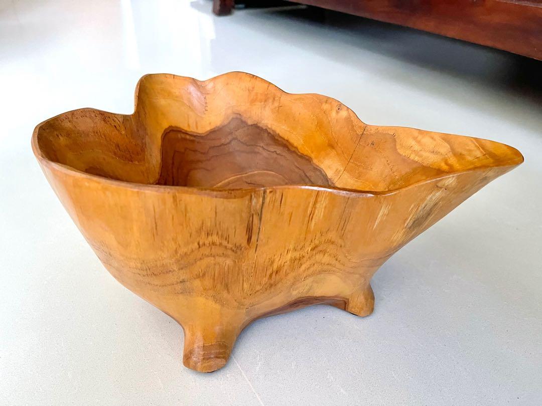 Solid wood Suar bowl, Furniture & Home Living, Kitchenware & Tableware ...