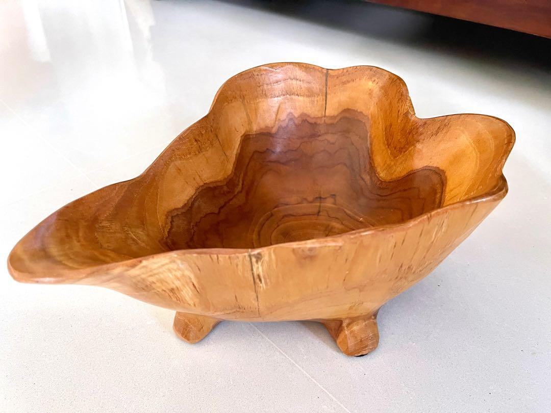 Solid wood Suar bowl, Furniture & Home Living, Kitchenware & Tableware ...