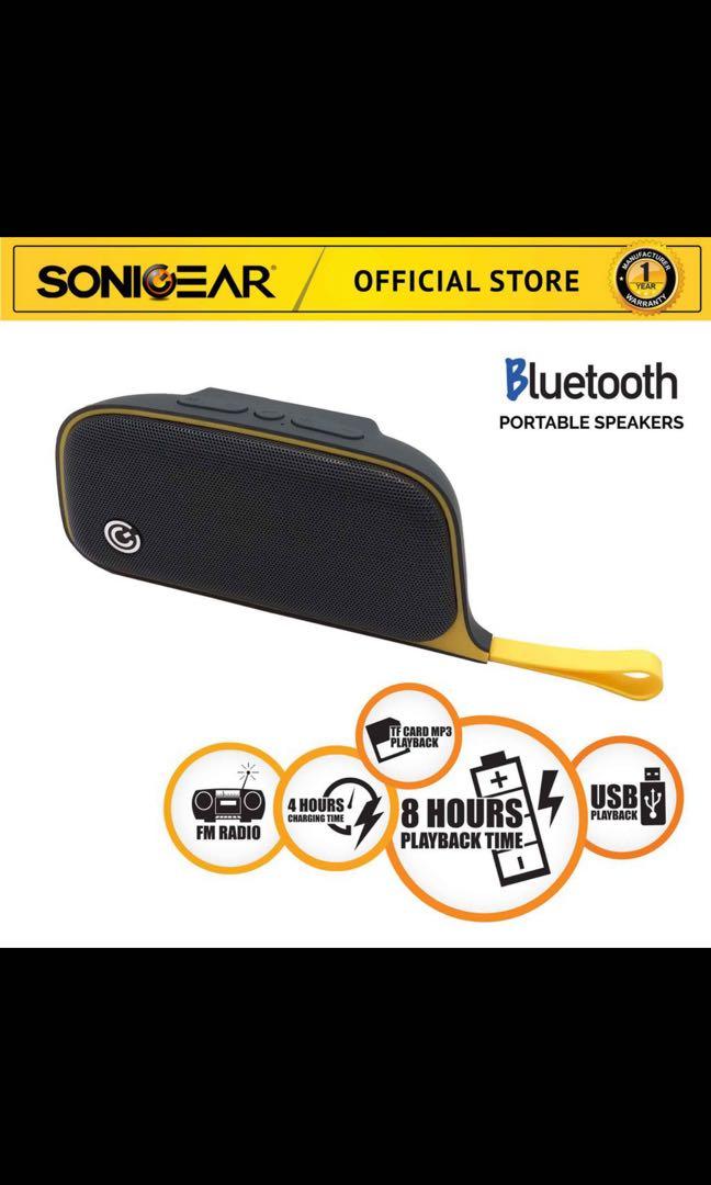 SonicGear P5000 Moby Rechargeable Bluetooth Portable Speaker with Whale ...