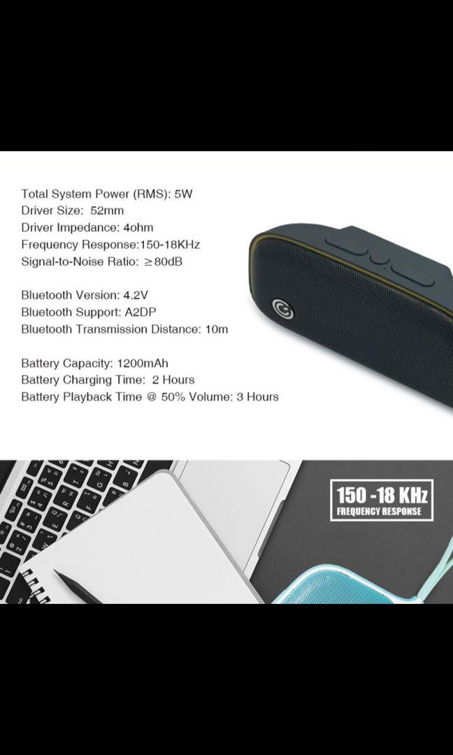 SonicGear P5000 Moby Rechargeable Bluetooth Portable Speaker with Whale ...